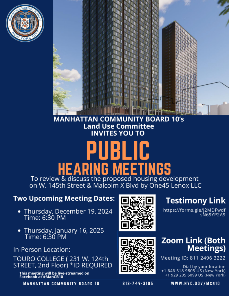 Land Use – CB10 Manhattan Community Board